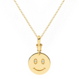 9ct Yellow Gold Smiley Pendant with Diamonds Small/Medium